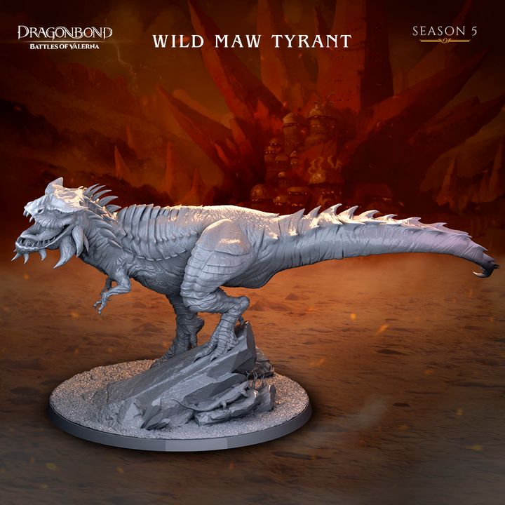 3D Printable DB - Wild Maw Tyrant by Draco Studios