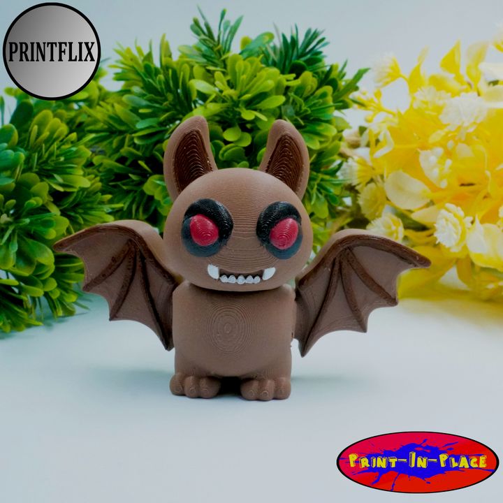 3D Printable FLEXI TINY BAT by Printflix