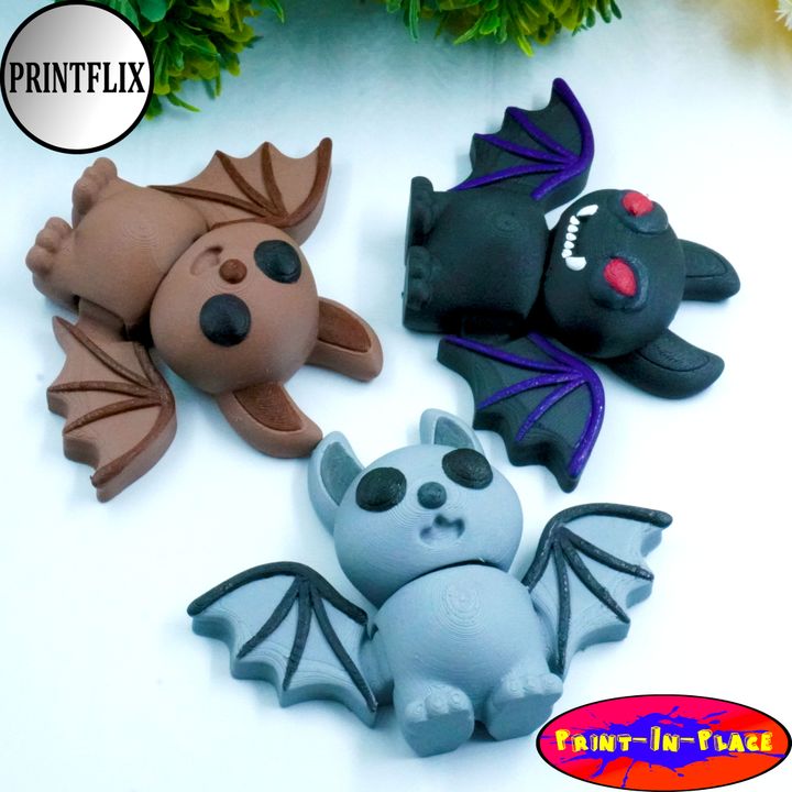 3D Printable FLEXI TINY BAT by Printflix
