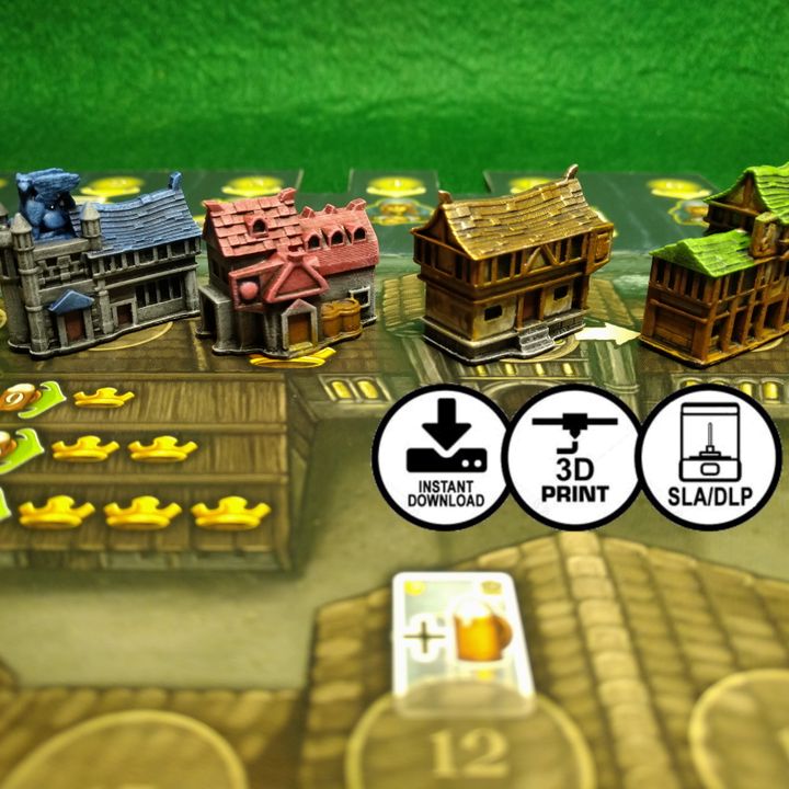 3D Printable Taverns of Tiefenthal Upgraded Player Tokens by Andy at ...
