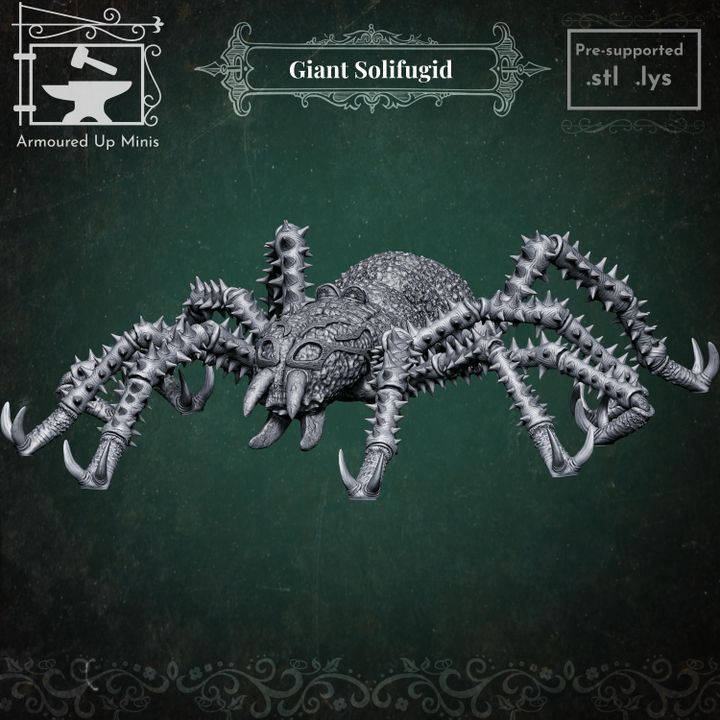 3D Printable Giant Solifugid by Armoured Up Minis