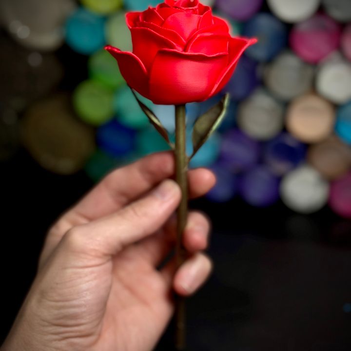 3D Printable Rose by Billy Hooper