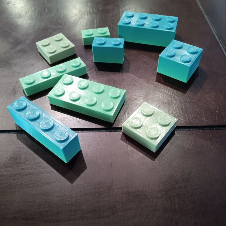 3D Printable Tim's Knock off blocks - pack 1 by tim