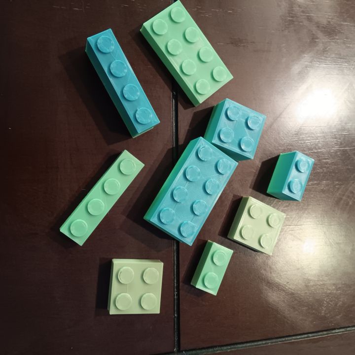 3D Printable Tim's Knock off blocks - pack 1 by tim