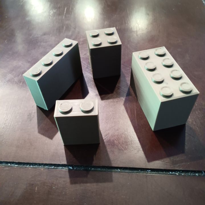3D Printable Tim's knock off blocks - pack 2 - big blocks by tim