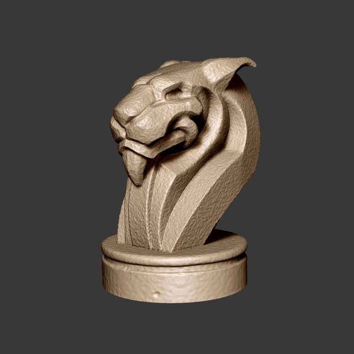 3D Printable House Lion map marker by Fabio Rizzo