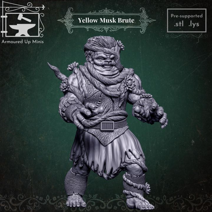 3D Printable Yellow Musk Brute by Armoured Up Minis