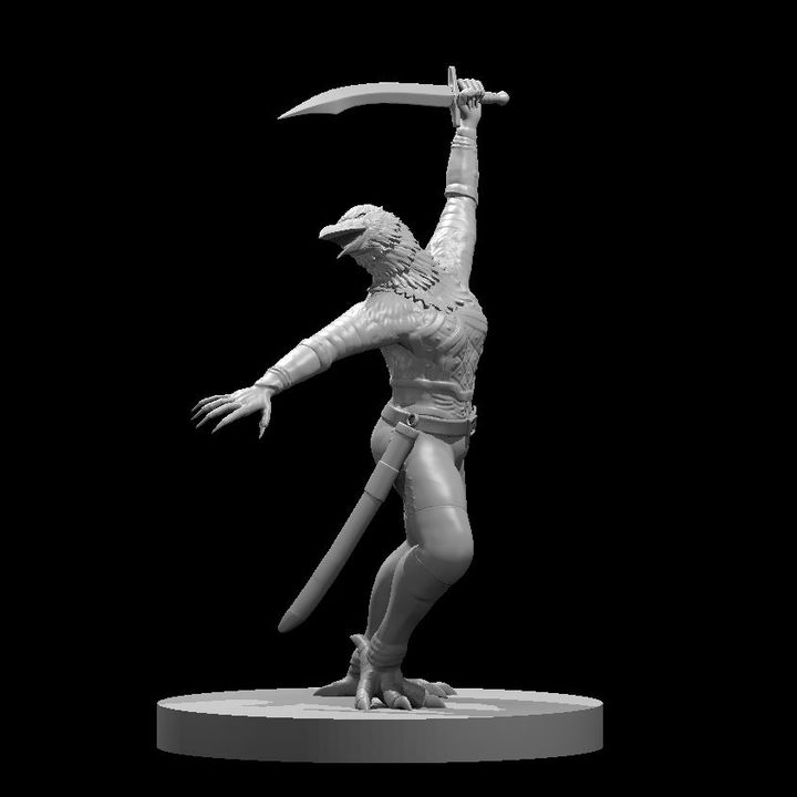 3D Printable Ravenfolk by Miguel Zavala