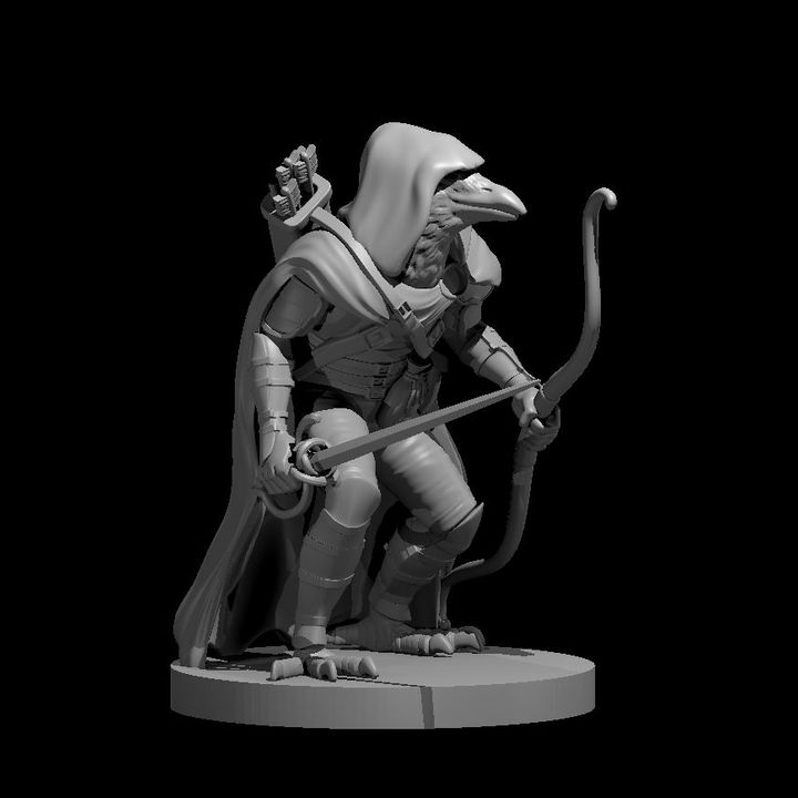 3D Printable Ravenfolk by Miguel Zavala