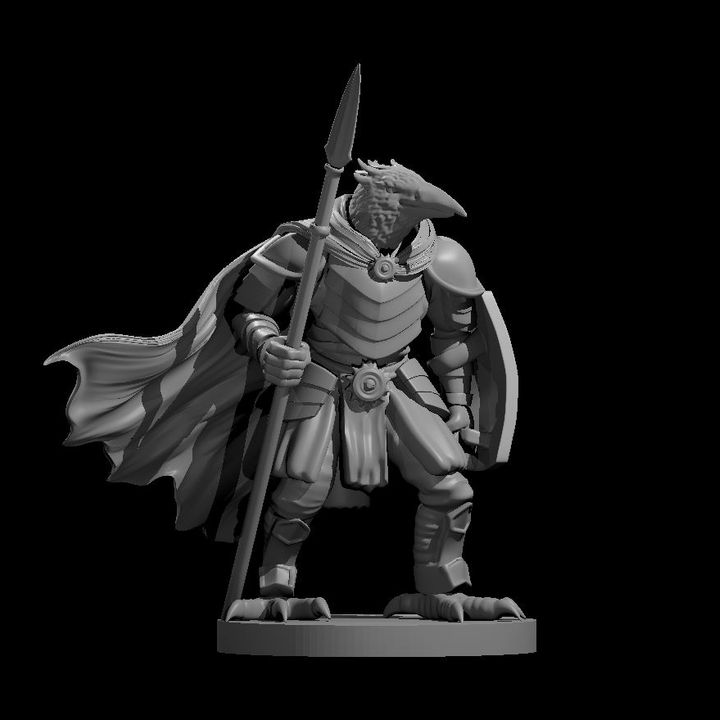 3D Printable Ravenfolk by Miguel Zavala