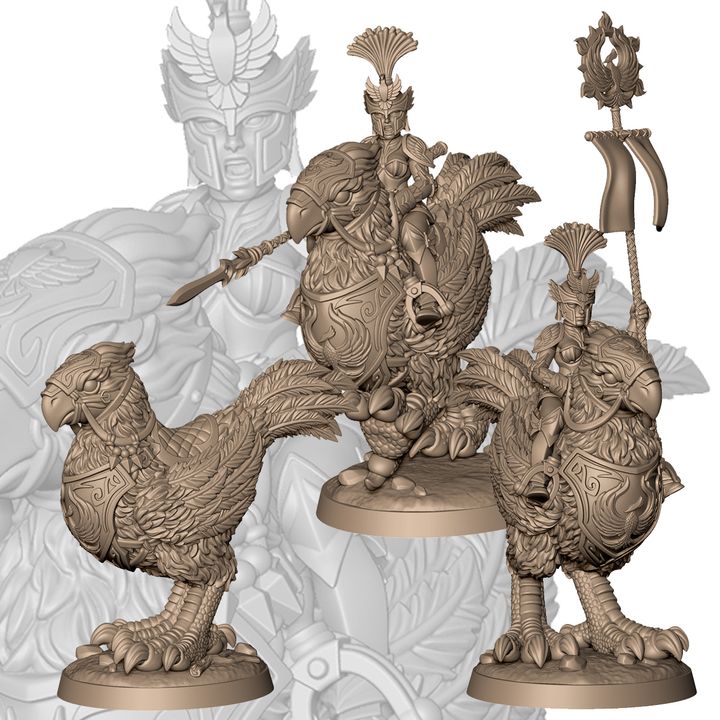 3D Printable Phoenix guard rider by Willy Kao