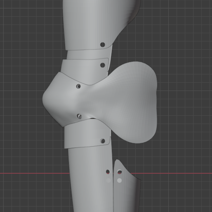 3D Printable Rerebrace (elbow,forearm,bicep) Armor/armour by Brian