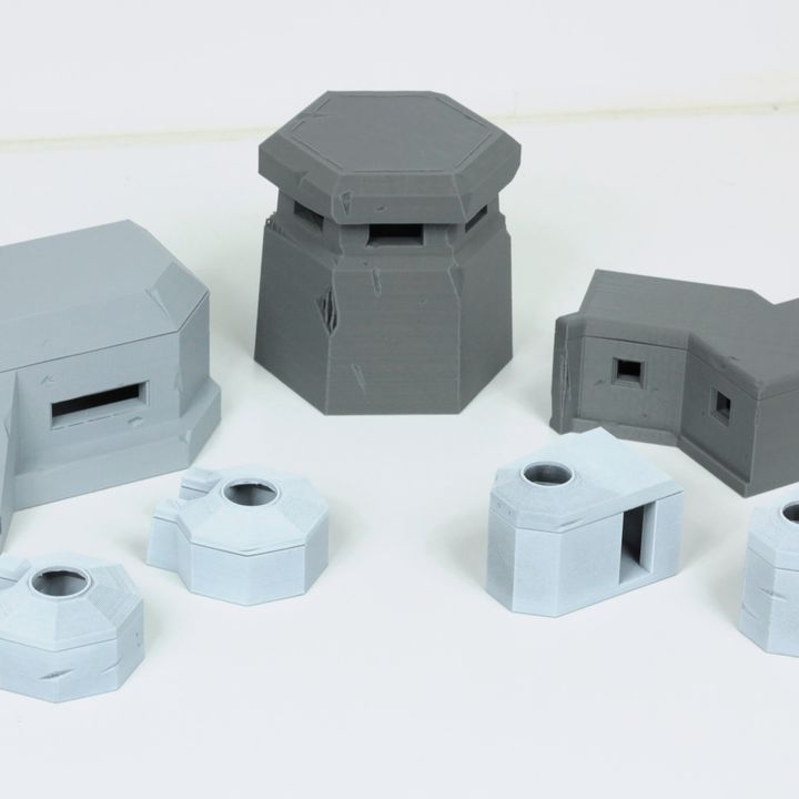3D Printable Atlantic Wall German Bunker Set - WW2 Wargaming Terrain by ...