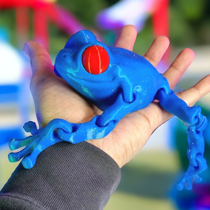 3D Printable Articulated Clean Frog by MELS 3D LABS