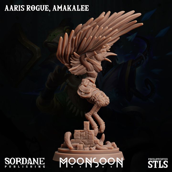 3D Printable Moonsoon - Aaris Rogue, Amakalee by Sordane Publishing