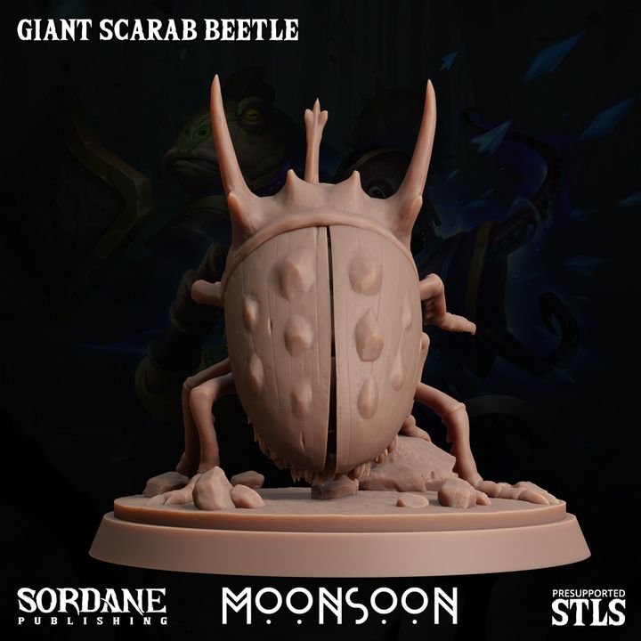 3D Printable Moonsoon - Giant Scarab Beetle by Sordane Publishing