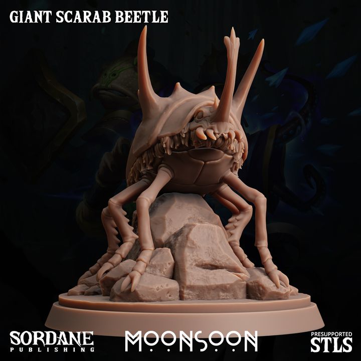 3D Printable Moonsoon - Giant Scarab Beetle by Sordane Publishing