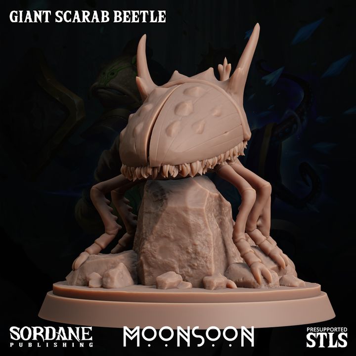 3D Printable Moonsoon - Giant Scarab Beetle by Sordane Publishing