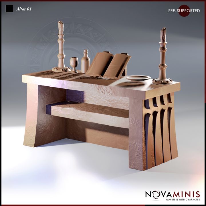 3D Printable Altar 01 by NovaMinis