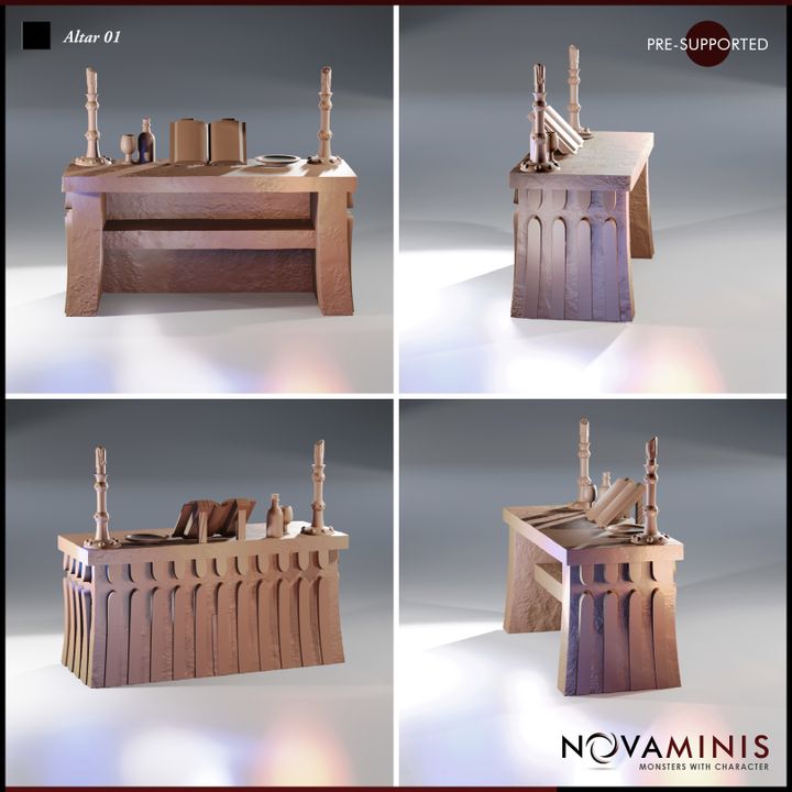3D Printable Altar 01 by NovaMinis
