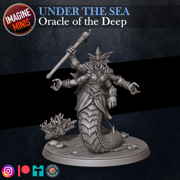 3D Printable Under The Sea - Oracle of the Deep by Imagine Minis