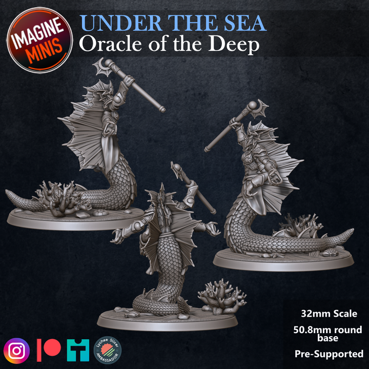 3D Printable Under The Sea - Oracle of the Deep by Imagine Minis