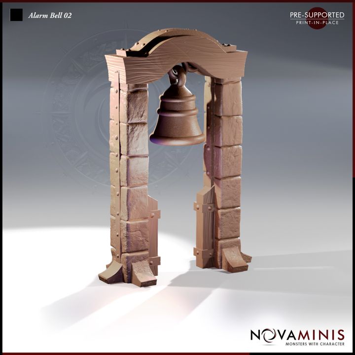 3D Printable Alarm Bell 02 by NovaMinis