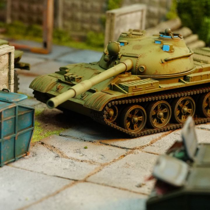 3D Printable T-62 Tank with improvised modular armor. by Modern ...