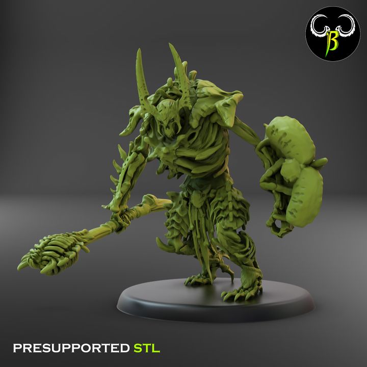 3D Printable Marrow Construct Shield Squad by ClayBeastCreation