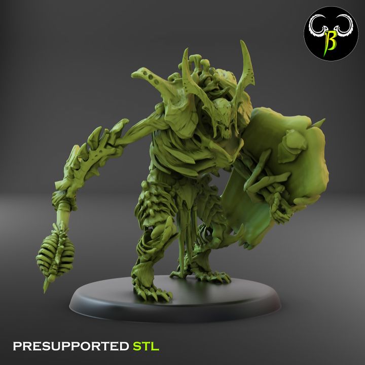 3D Printable Marrow Construct Shield Squad by ClayBeastCreation
