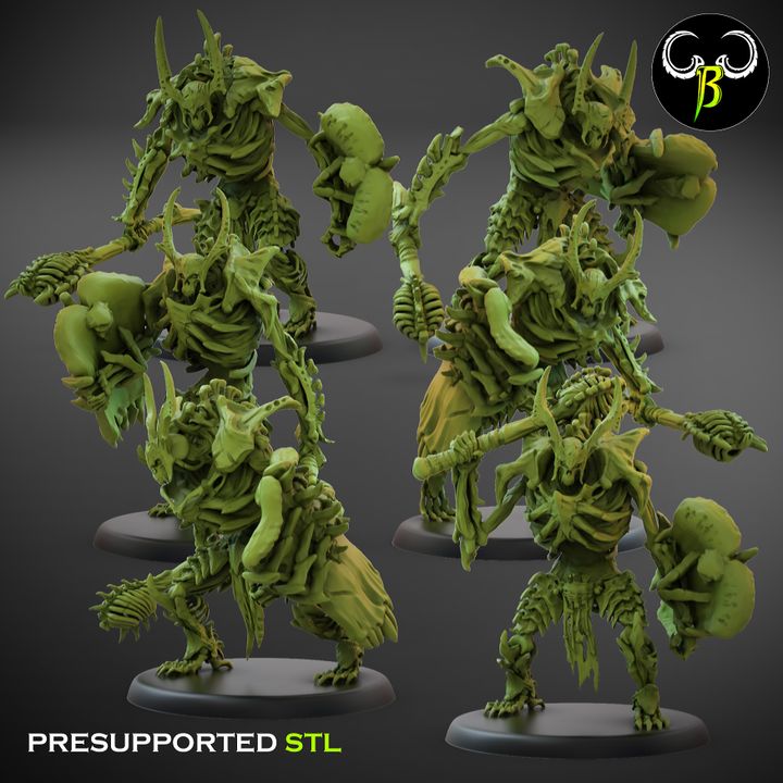 3D Printable Marrow Construct Shield Squad by ClayBeastCreation