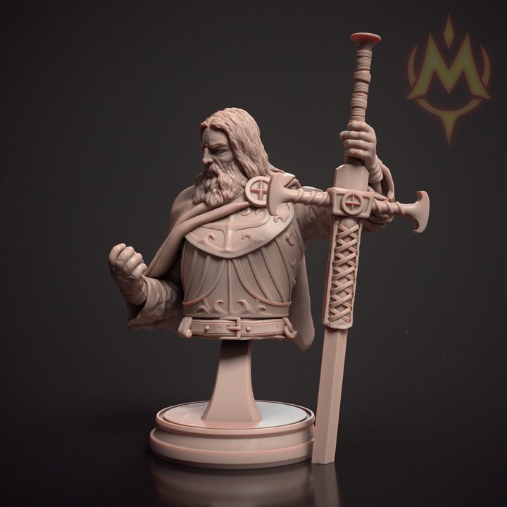 3D Printable Clegag the Wolf Bust by MagicLore Studios