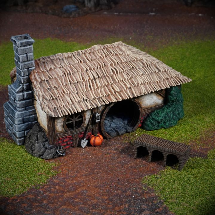 3D Printable Halfling Farmstead ~ STL set by Conquest Creations