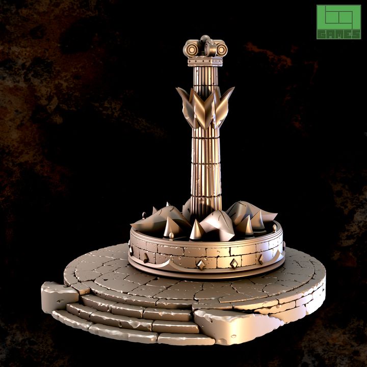 3D Printable Light Shrine Terrain by LOOTgames