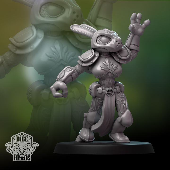 3D Printable Ragin' Rabbits – Fantasy Football Team 🐰 by Dice Heads