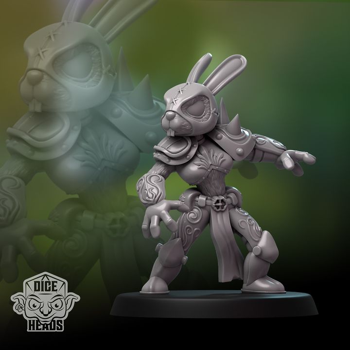 3D Printable Ragin' Rabbits – Fantasy Football Team 🐰 by Dice Heads