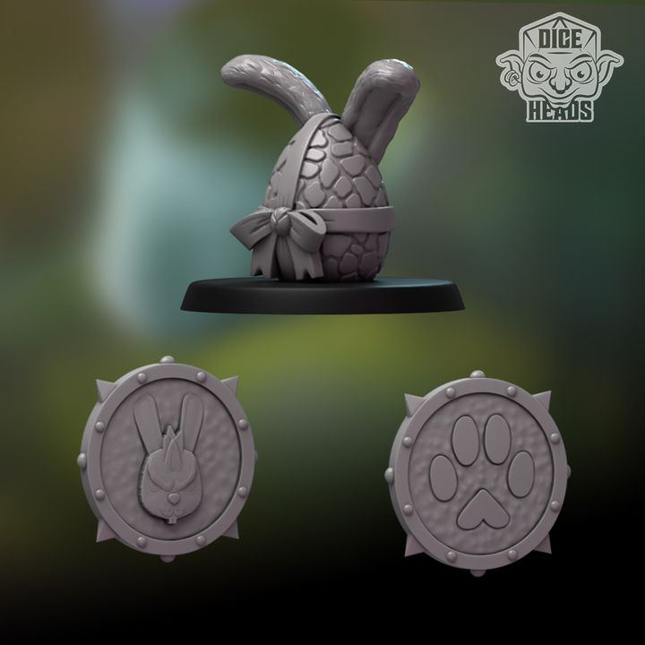 3D Printable Ragin' Rabbits – Fantasy Football Team 🐰 by Dice Heads