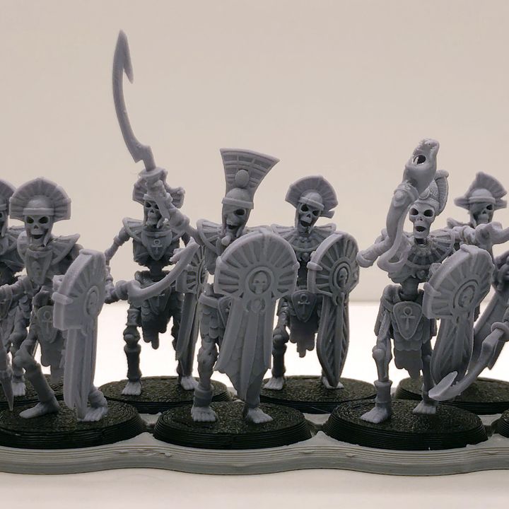 3D Printable Pharaoh's Legacy: Heavy Skeleton Infantry (Assembled and ...