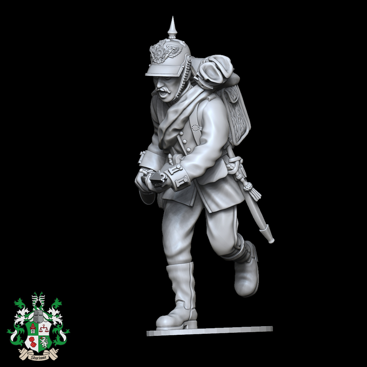 3D Printable Prussian 1tes Garde-Regiment zu Fuß Charging (4Variants ...