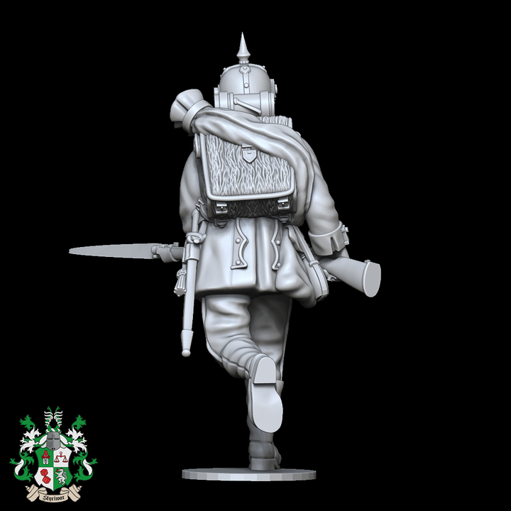 3D Printable Prussian 1tes Garde-Regiment zu Fuß Charging (4Variants ...
