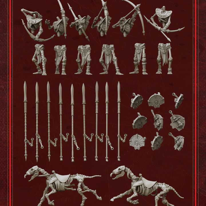 3D Printable Pharaoh's Legacy: Chariots by Crab Miniatures