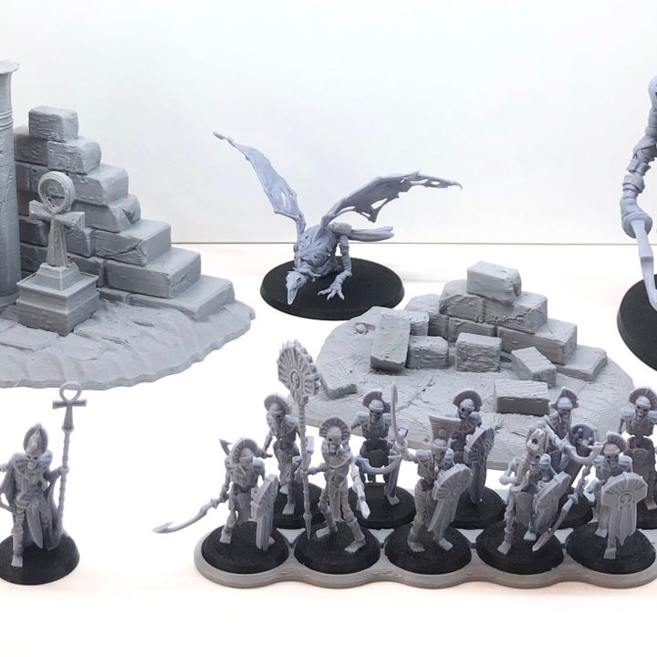 3D Printable Pharaoh's Legacy: Heroes by Crab Miniatures