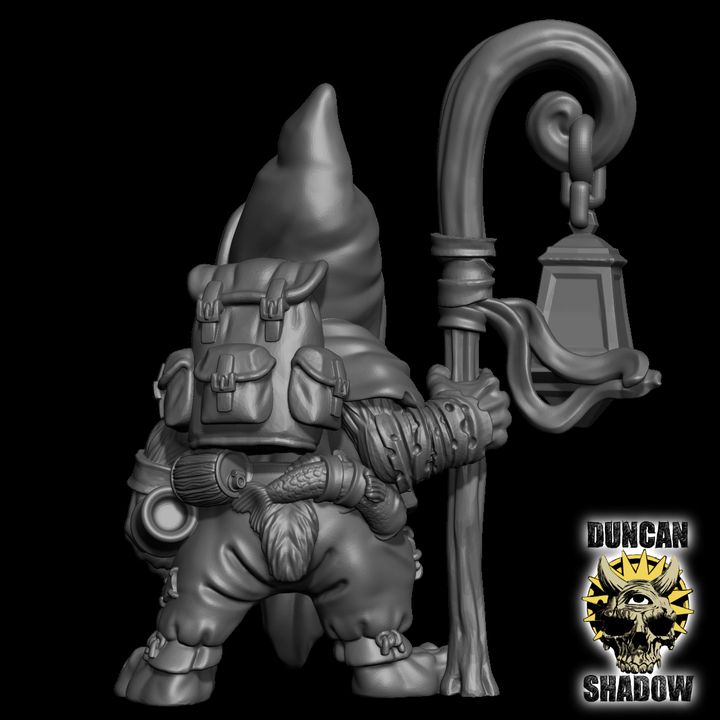 3D Printable Badger Folk Cleric (Pre Supported) by Duncan Shadow