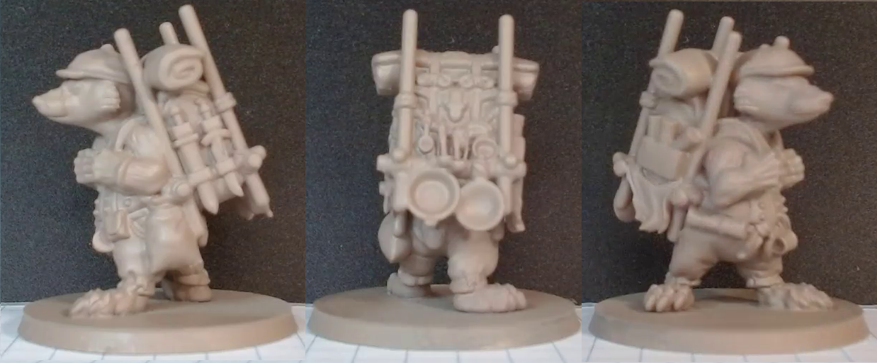 3D Printable Badger Folk Merchant (Pre Supported) by Duncan Shadow