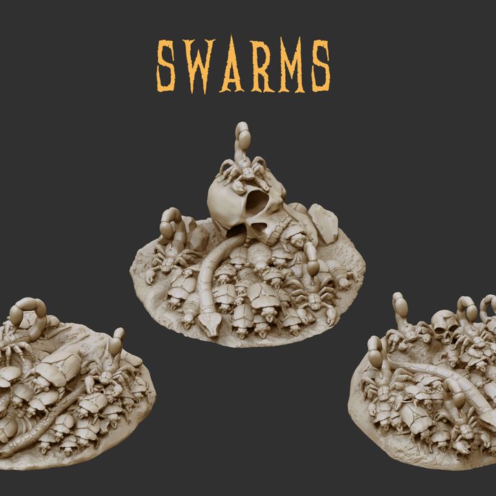 3D Printable Pharaoh's Legacy: Swarms by Crab Miniatures