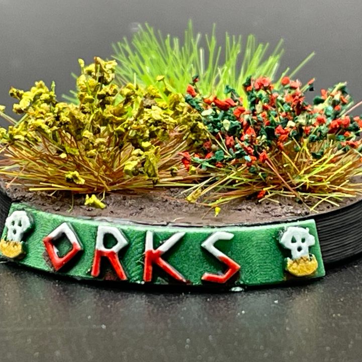 3D Printable Orc / Ork Name Plate Builder by Tagmybase.com