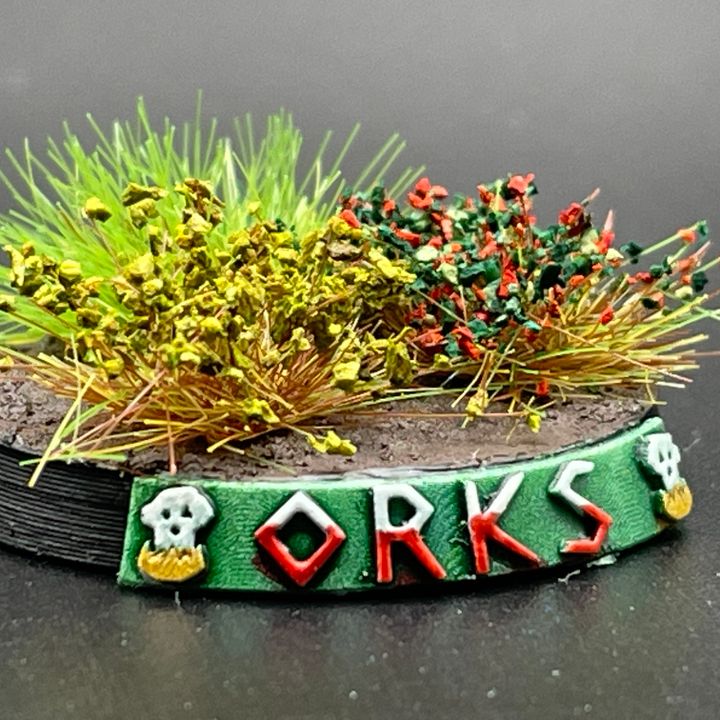 3D Printable Orc / Ork Name Plate Builder by Tagmybase.com