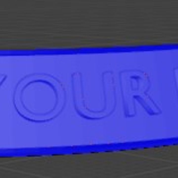 3D Printable Art Deco Name Plate Builder by Tagmybase.com