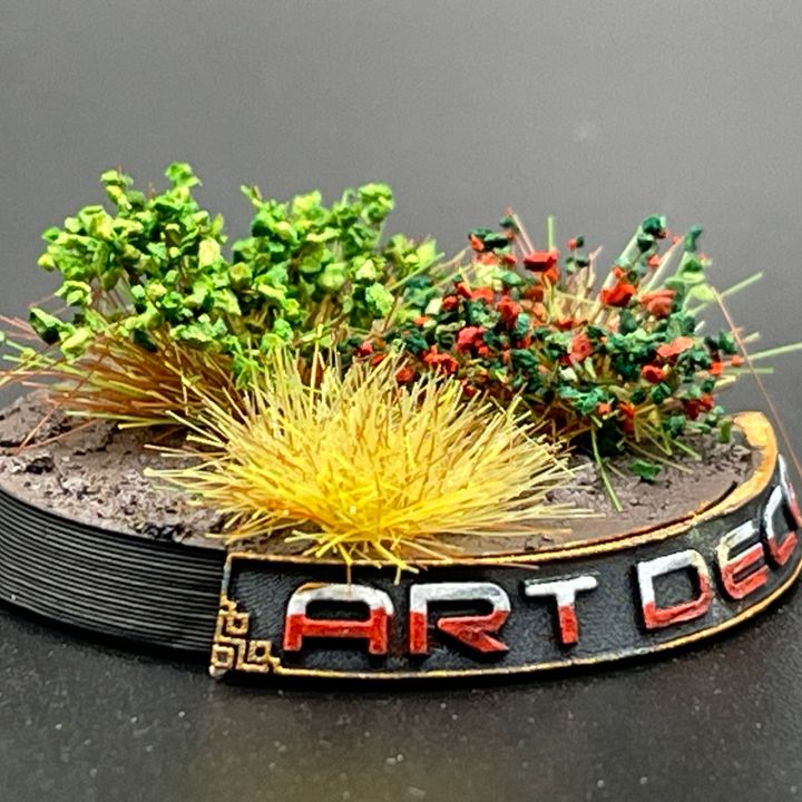 3D Printable Art Deco Name Plate Builder by Tagmybase.com