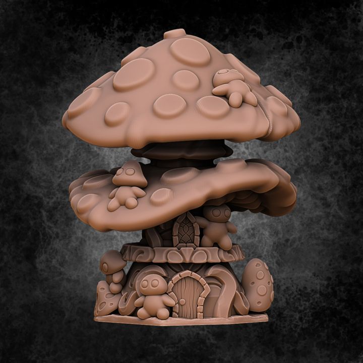3D Printable Mushroom Leshies by Deathpunk Studio